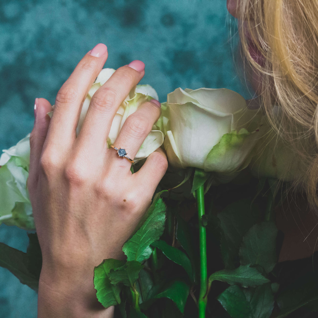Black Rose Diamond Ring